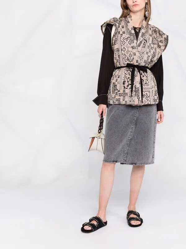FORTE_FORTE Abstract Pattern Jacket