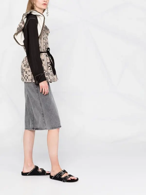 FORTE_FORTE Abstract Pattern Jacket