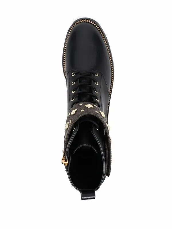 Michael Kors Haskell Studded Leather Boots