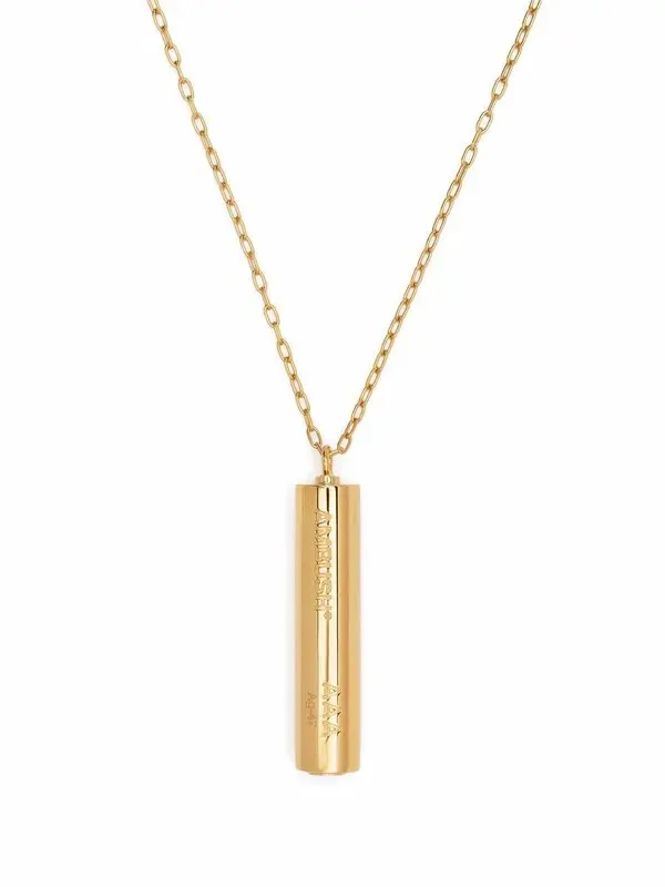 AMBUSH Battery Pendant Necklace - Gold