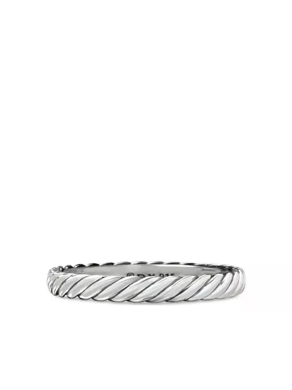 David Yurman Sterling Cable Collectibles Stack Ring - Silver