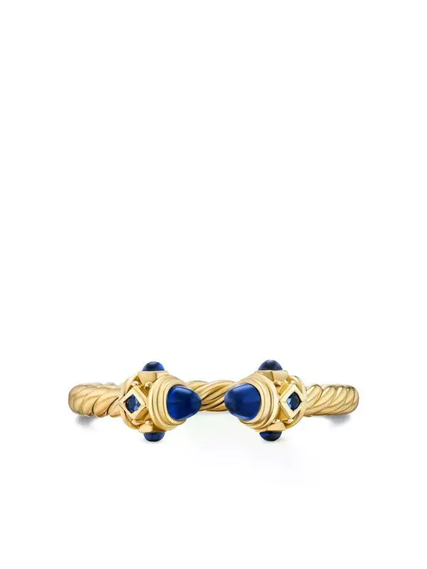 David Yurman 18kt Yellow Renaissance Sapphire Ring - Gold
