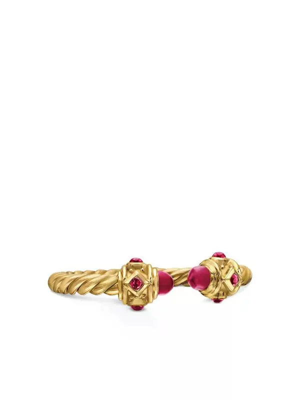 David Yurman 18kt Yellow Renaissance Ruby Ring - Gold