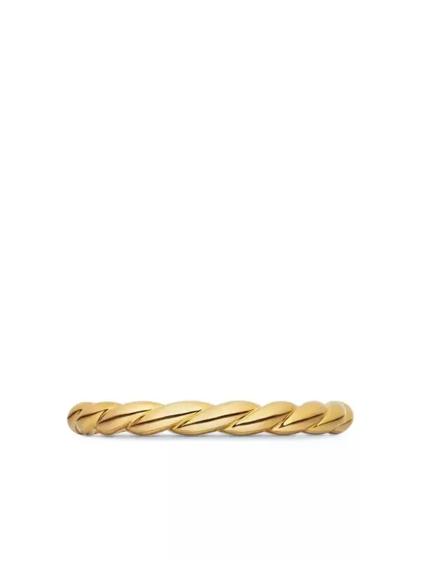 David Yurman 18kt Yellow Petite Band Ring