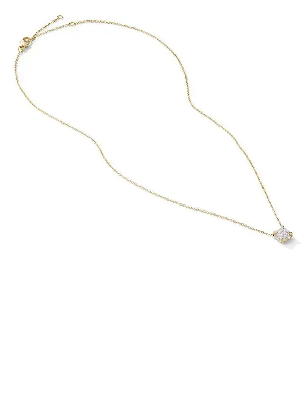 David Yurman 18kt Yellow Petite Chatelaine Diamond Necklace