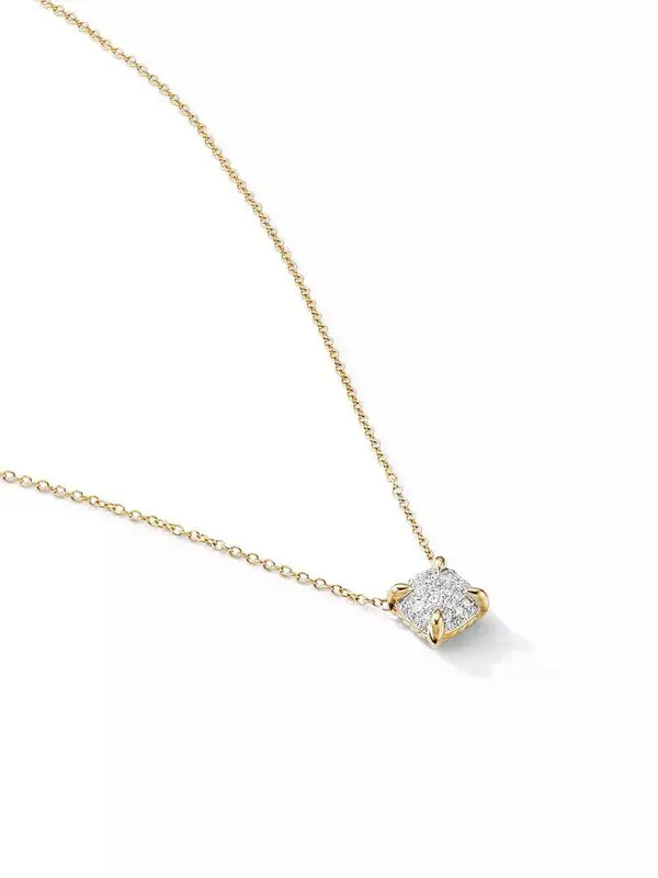 David Yurman 18kt Yellow Petite Chatelaine Diamond Necklace