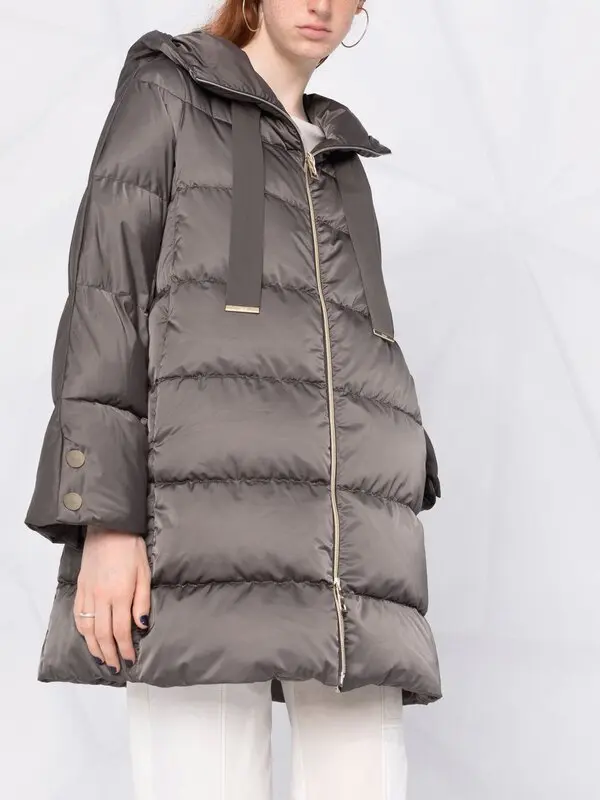 Herno Hooded Padded Coat - Grey