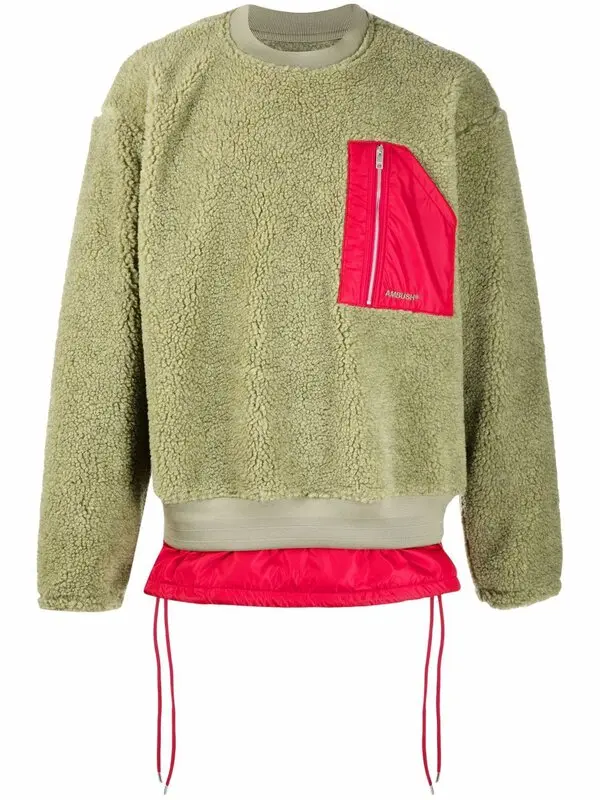 AMBUSH Layered-effect Jumper - Green