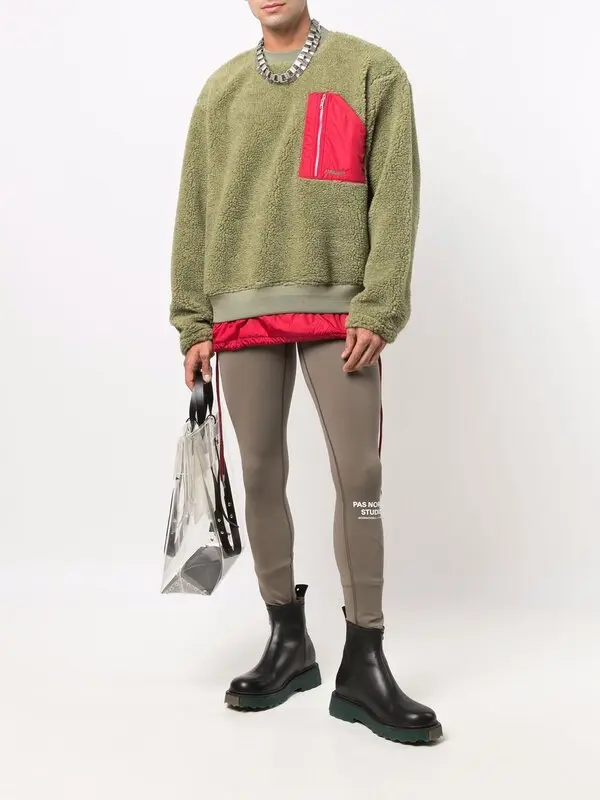 AMBUSH Layered-effect Jumper - Green