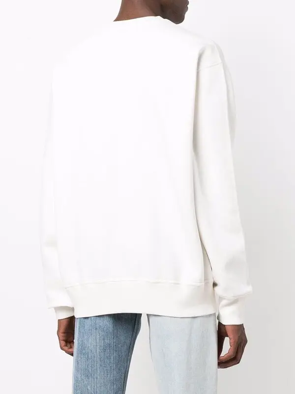 AMBUSH Logo-print Fleece Sweatshirt - White