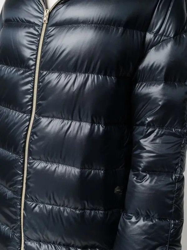 Herno Down-feather Mid-length Coat - Blue