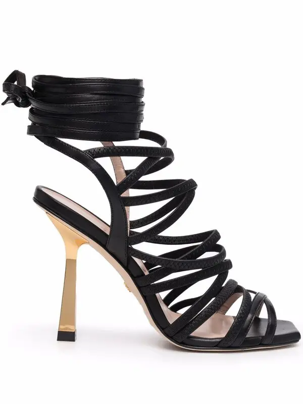 STUART WEITZMAN Jaxie 100mm Sandals - Black