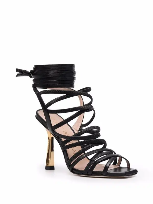 STUART WEITZMAN Jaxie 100mm Sandals - Black