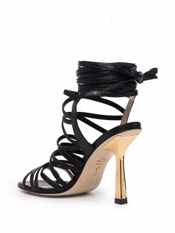 STUART WEITZMAN Jaxie 100mm Sandals - Black