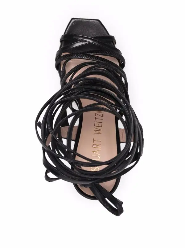 STUART WEITZMAN Jaxie 100mm Sandals - Black