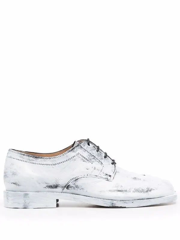 MAISON MARGIELA Tabi Bianchetto Leather Derby - White