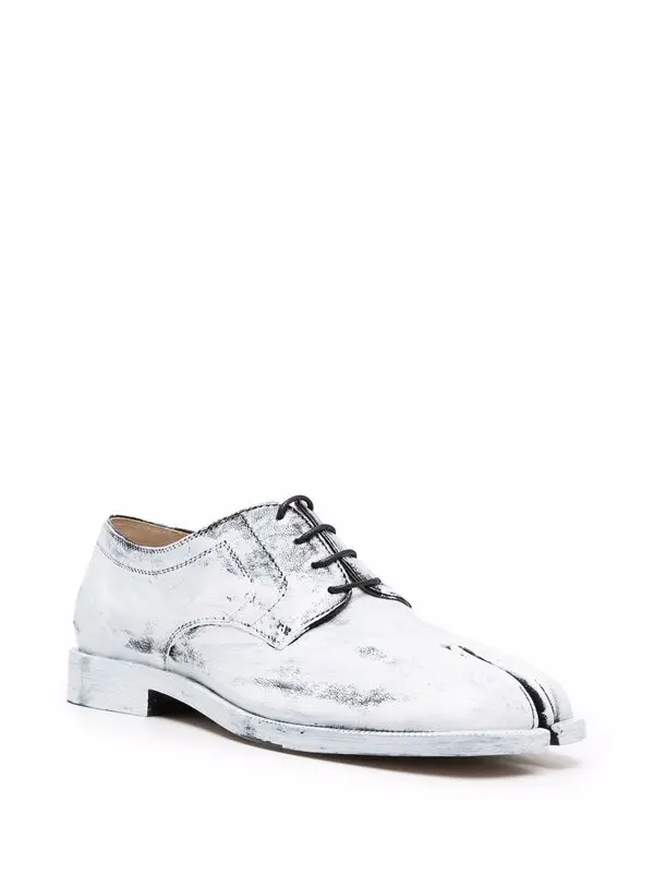 MAISON MARGIELA Tabi Bianchetto Leather Derby - White