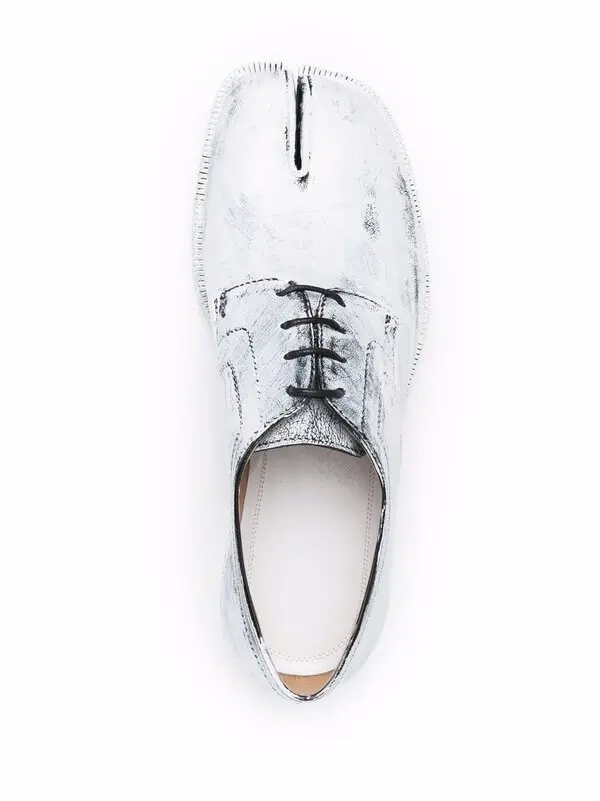 MAISON MARGIELA Tabi Bianchetto Leather Derby - White