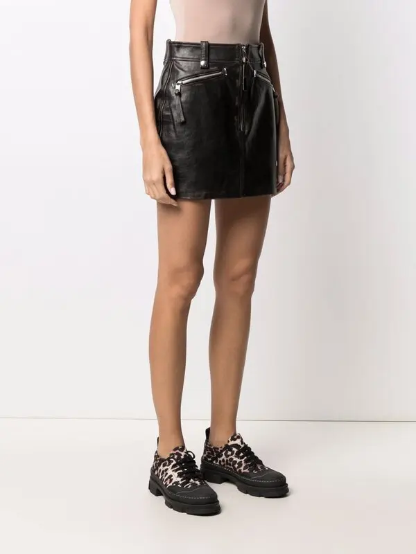 DIESEL® Leather Mini Skirt
