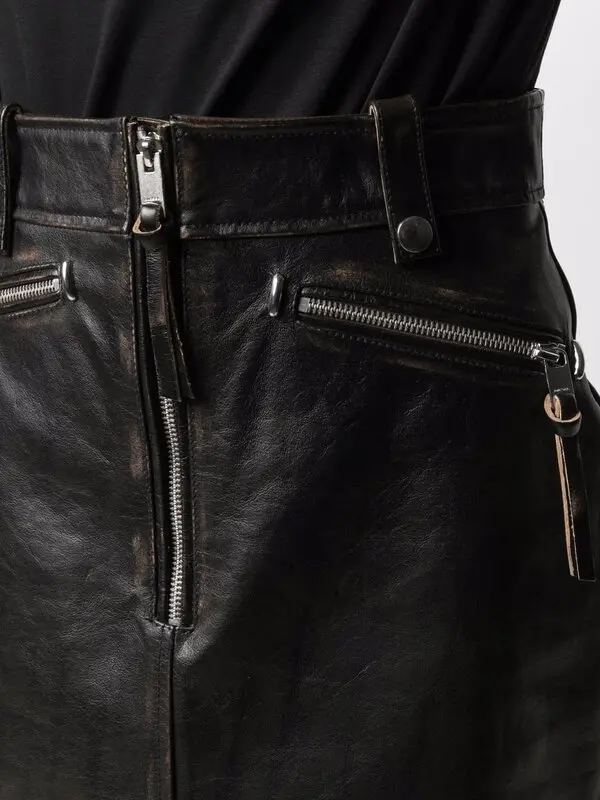 DIESEL® Leather Mini Skirt