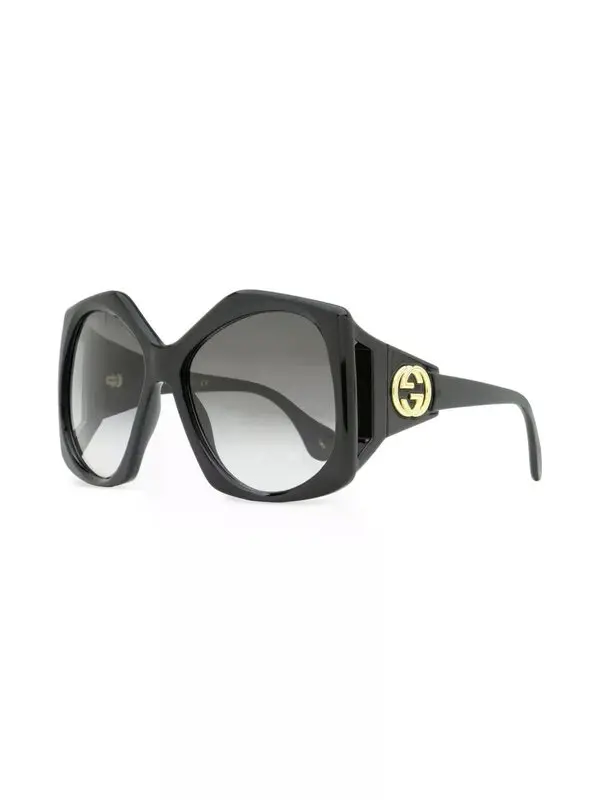 Gucci Logo-embellished Oversized Sunglasses
