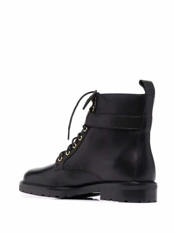 Ralph Lauren Logo-plaque Leather Boots