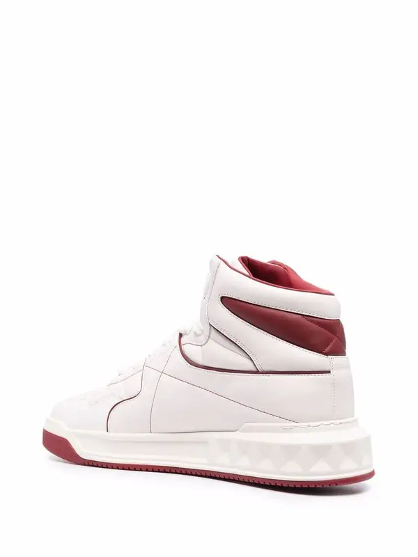 Valentino Garavani One Stud High-top Sneakers - White