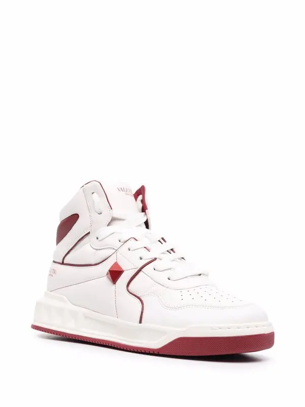 Valentino Garavani One Stud High-top Sneakers - White