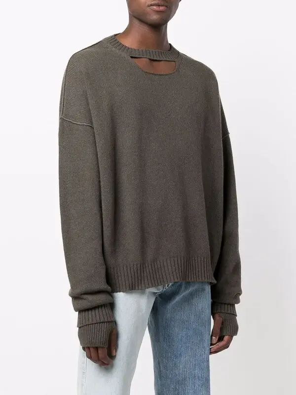 AMBUSH Cut-out Knitted Jumper - Green
