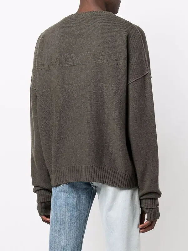 AMBUSH Cut-out Knitted Jumper - Green