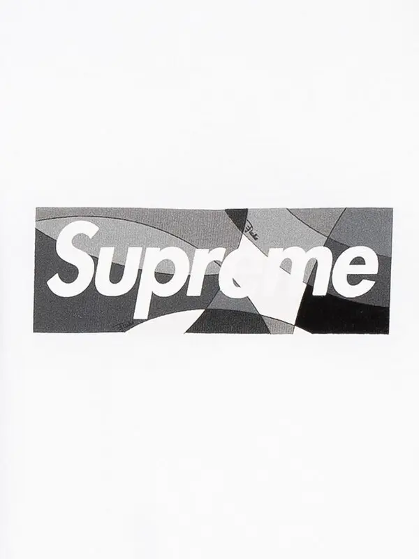 Supreme X Emilio Pucci Box Logo T-shirt - White