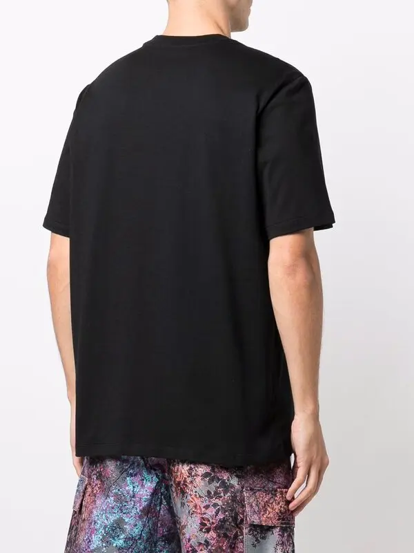 MSGM Logo-print Cotton T-shirt - Black