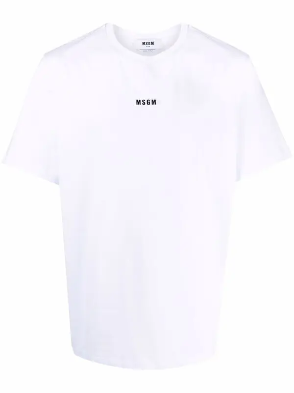 MSGM Logo-print Cotton T-shirt - White