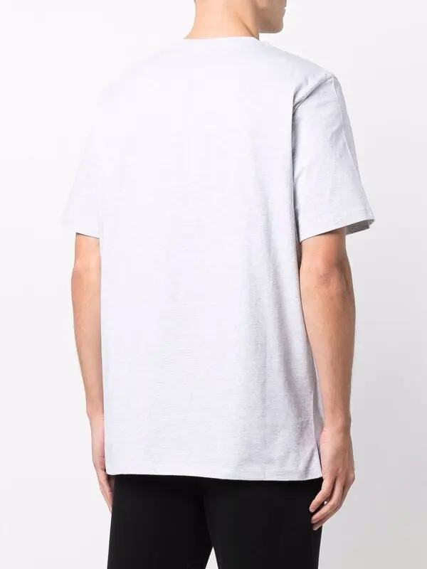MSGM Logo-print Cotton T-shirt - Grey