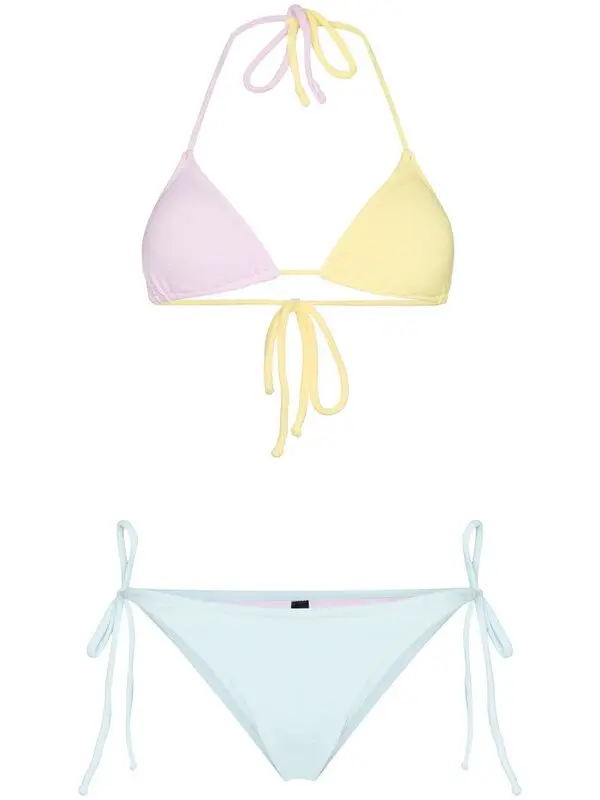 REINA OLGA Susan Colour-block Bikini