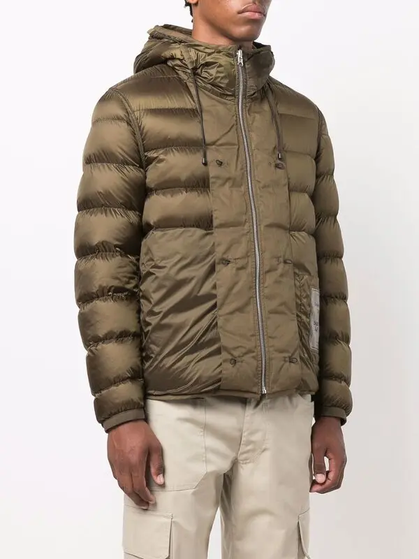 TEN C Logo-patch Puffer Jacket