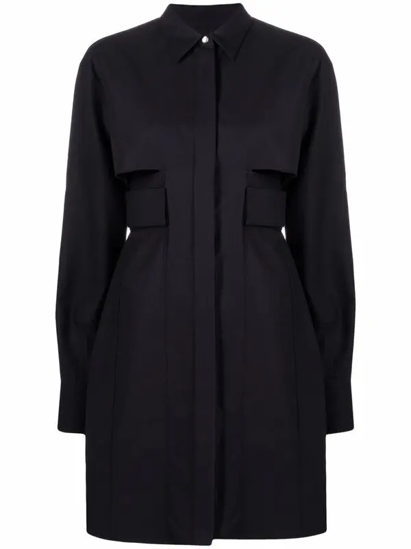 Givenchy Graphic Cut-out A-line Shirt Dress