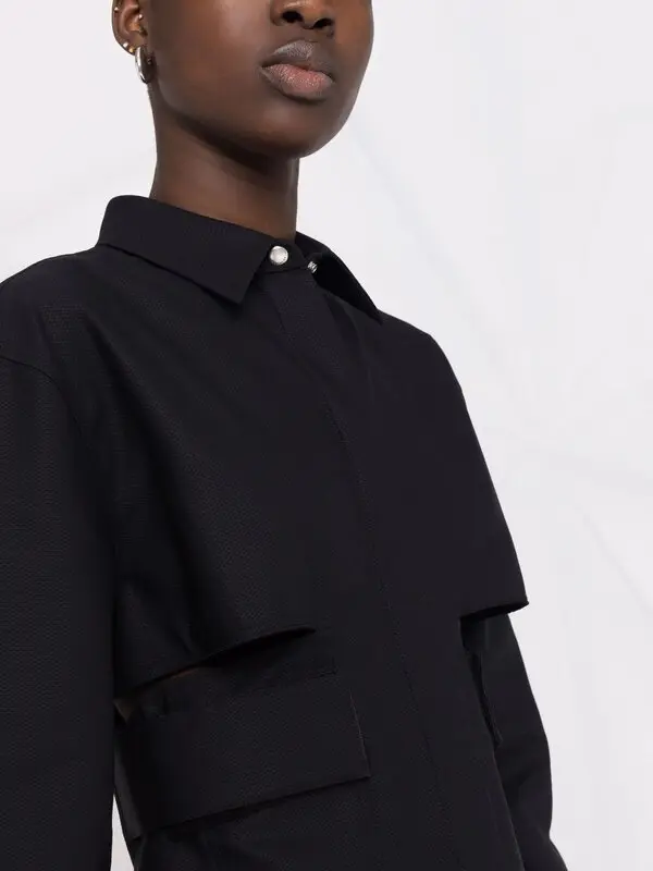 Givenchy Graphic Cut-out A-line Shirt Dress