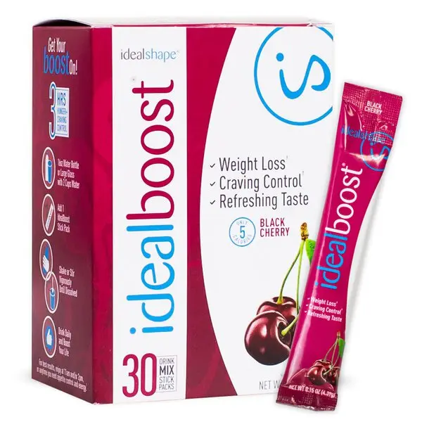 IDEALSHAPE Idealboost Black Cherrybox Of 30 Servings
