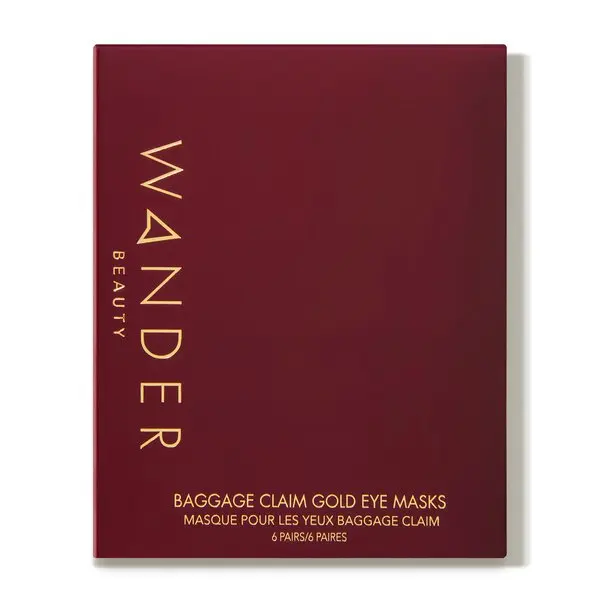 WANDER BEAUTY Baggage Claim Gold Eye Masksgold