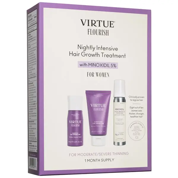 Virtue® Flourish Nightly Intensive Hair Growth Treatmenttrial Piece - One-color