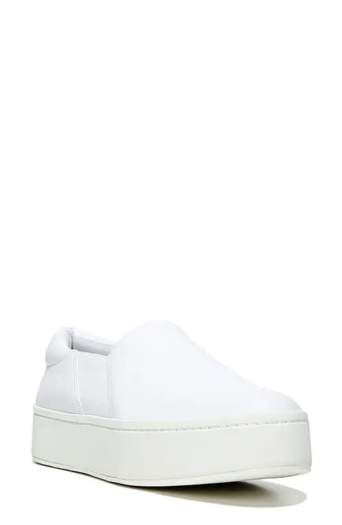 Vince Warren Platform Slip-on Sneakers - Plaster Leather
