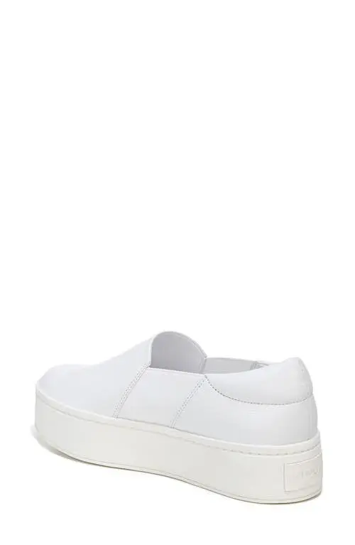 Vince Warren Platform Slip-on Sneakers - Plaster Leather