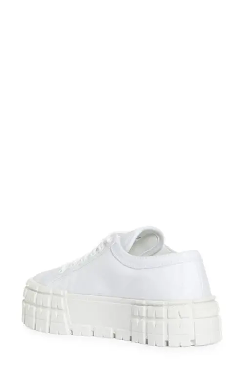 Prada Double Wheel Platform Sneakers - Bianco
