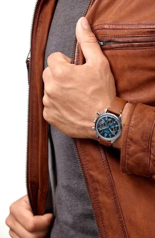LONGINES Aviation Bigeye Automatic Chronograph Strap Watch - Petroleum