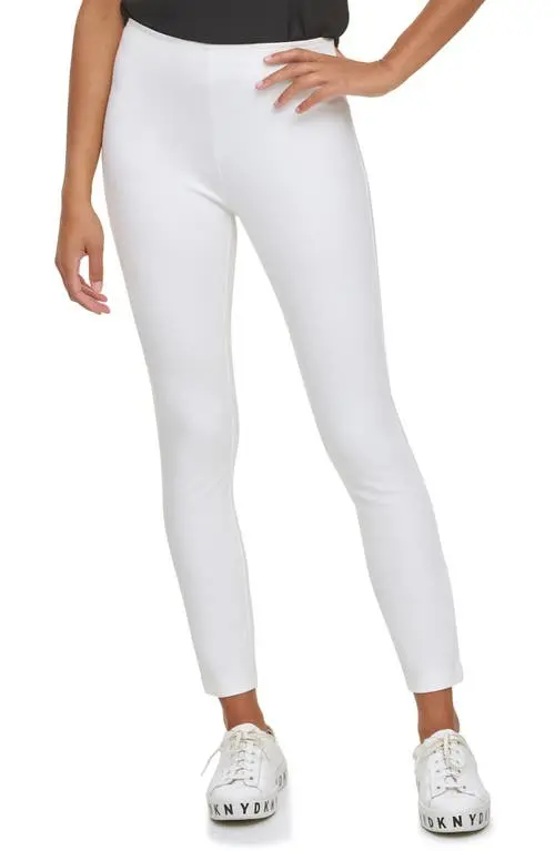 Dkny Pull-on Leggings - Ivory