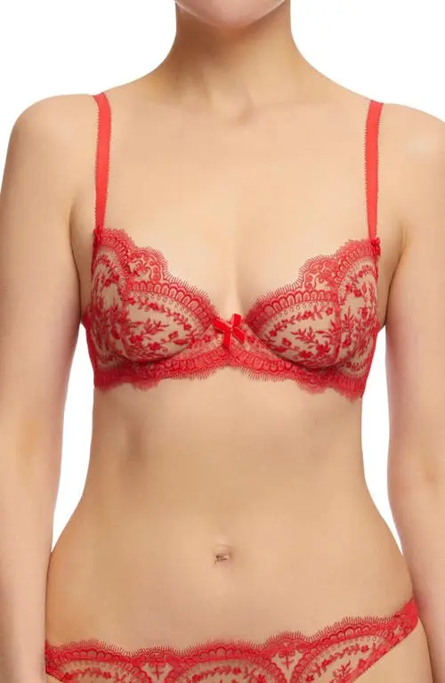 DITA VON TEESE Severine Underwire Balconette Bra - Flame