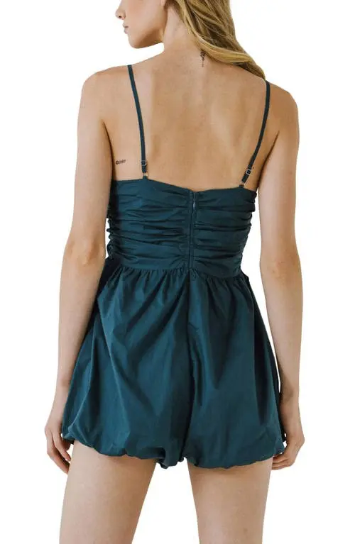 Endless Rose Shirred Blouson Romper