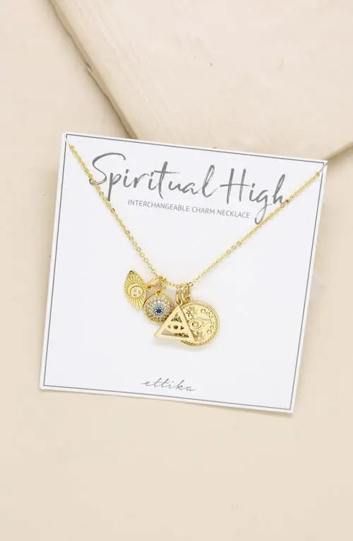 Ettika Eye Charms Pendant Necklace