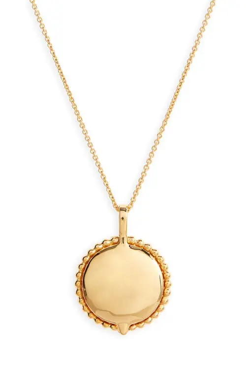 Monica Vinader Deia Locket Pendant Necklace - Yellow Gold